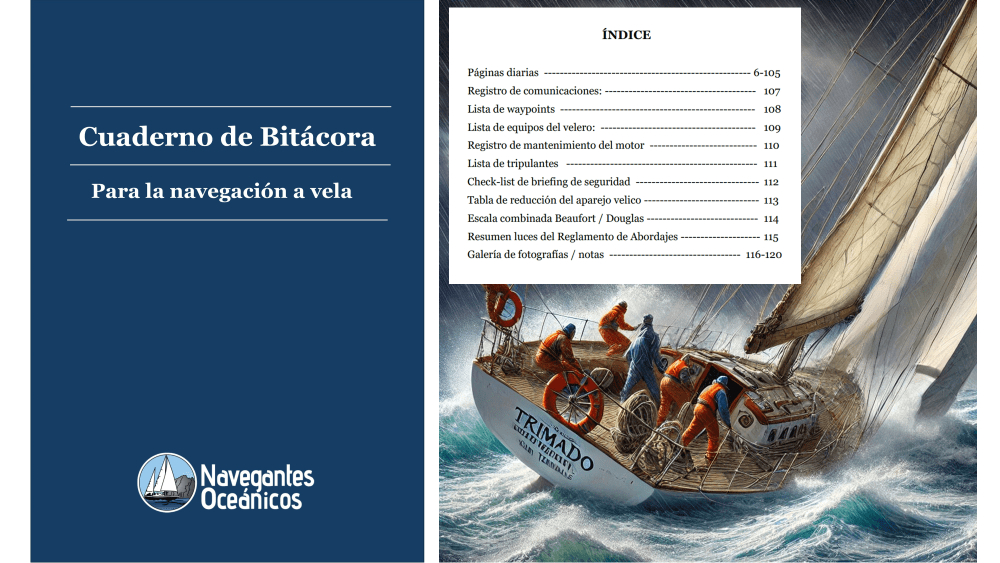 Cuaderno de Bitácora para la navegación a vela - Navegantes Oceánicos